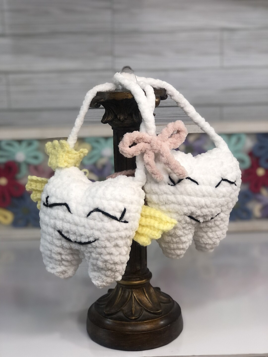 Ready to Ship Tooth Fairy Plushie Pillow Crochet Plushie With Door ...