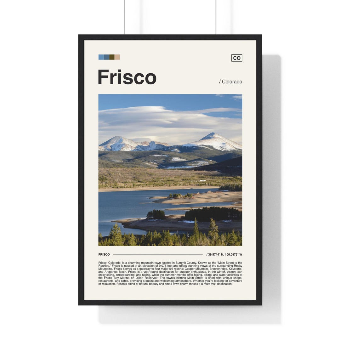 Frisco, Colorado Poster, Frisco Colorado Poster, Colorado Poster ...