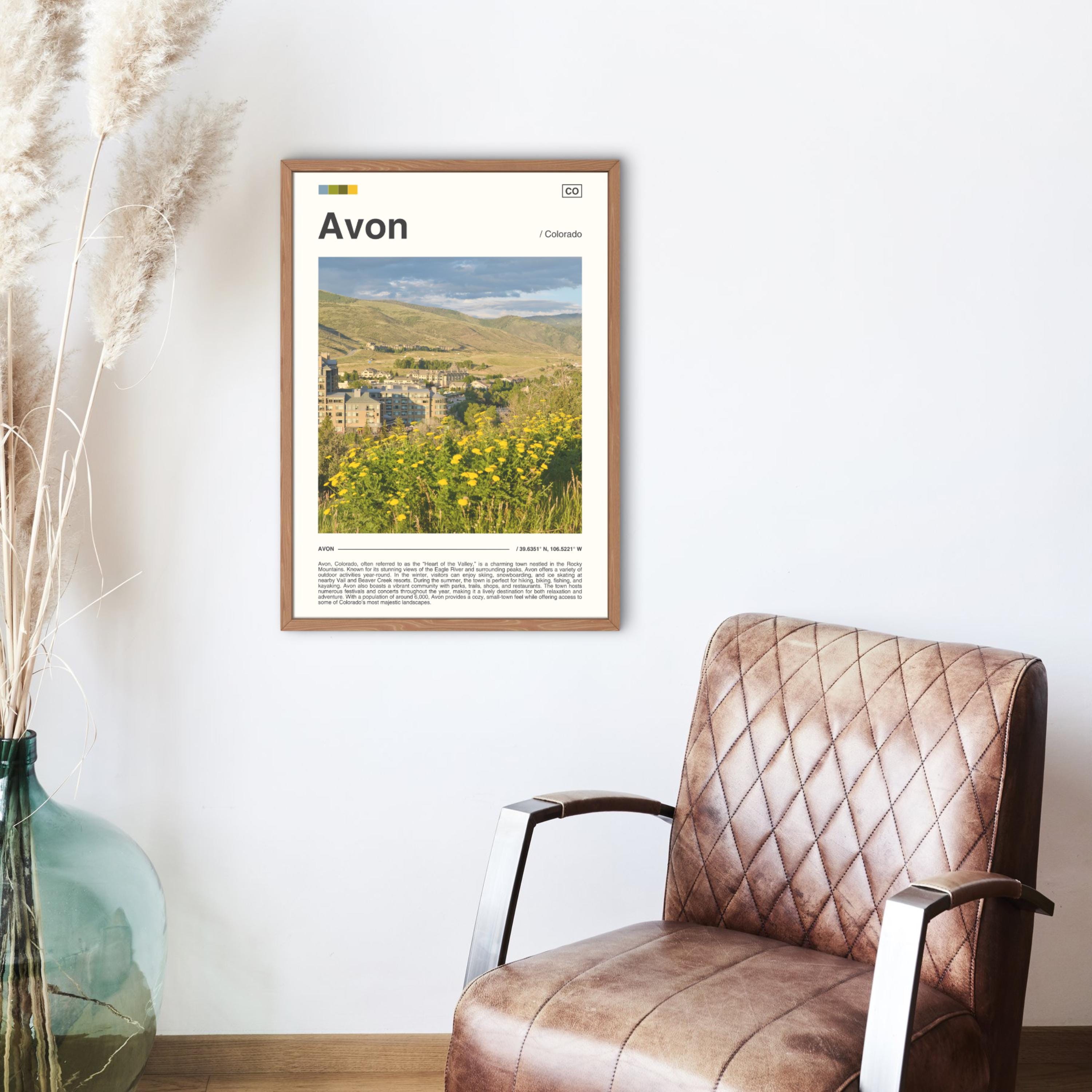 Avon Colorado Digital Download Poster, Avon Digital Download, Digital ...