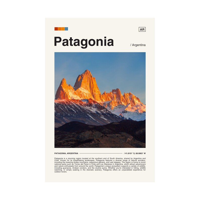 Patagonia Poster, Patagonia Print, Patagonia Wall Art, Patagonia ...