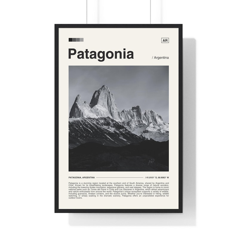 Patagonia Digital Download Poster, Patagonia Digital Download, Digital ...