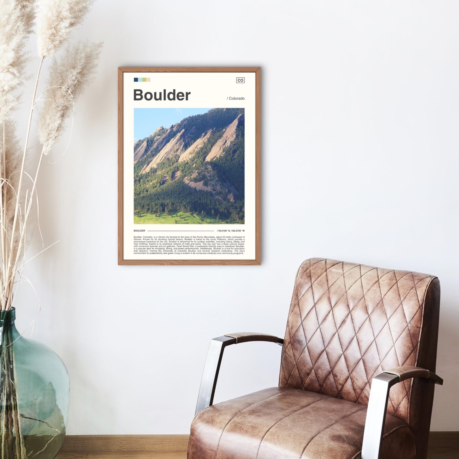 Boulder Colorado Poster, Flatirons Print (digital Download) - Etsy