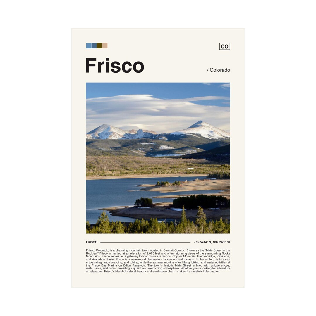 Frisco Colorado Digital Download Poster, Frisco Digital Download, Digital Download for Poster ...