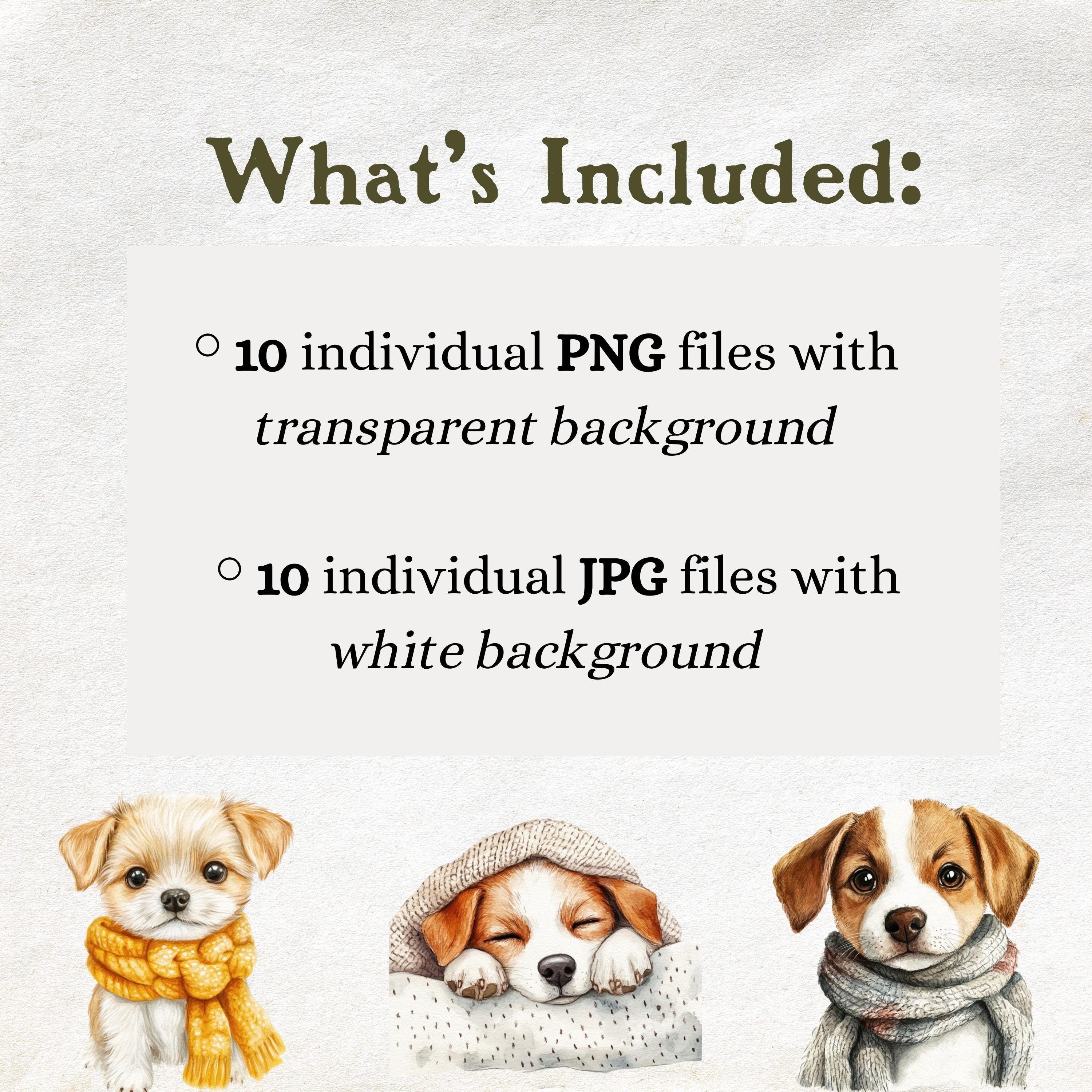 Cozy Fall Dogs Watercolor Clipart – 10 Piece Set (digital Download) - Etsy