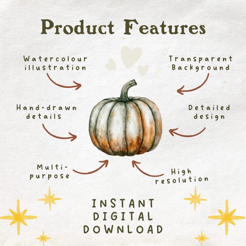 Watercolor Pumpkins Clipart – 20 Autumn Graphics (digital Download) - Etsy