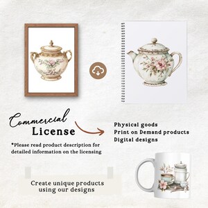 Time for Tea - 100 Watercolor Clipart Set, Tea Time Clipart, Tea Party ...