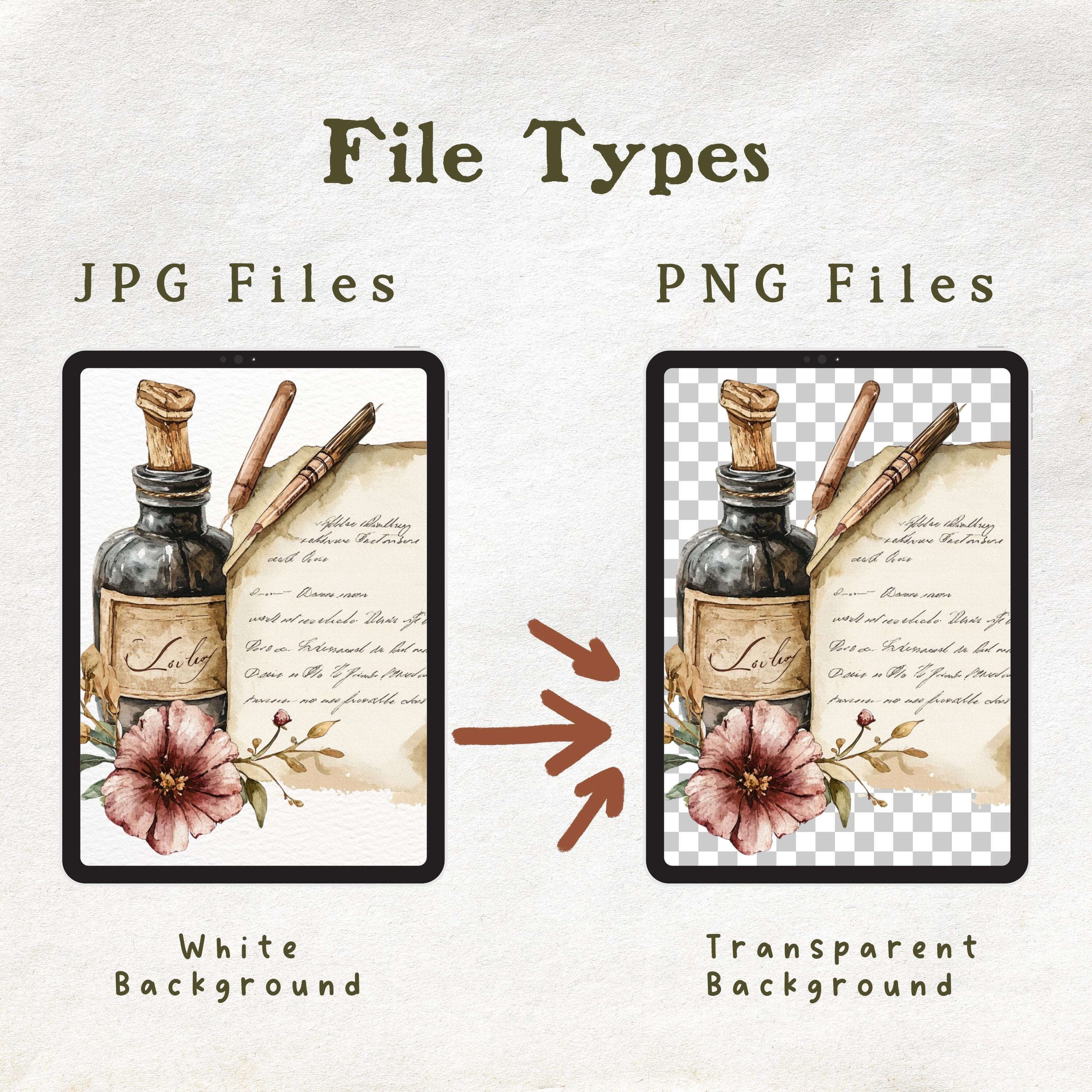 Cottagecore Letters - 15 Watercolor Clipart Set, Cute Handwritten ...