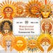 Watercolor Sun Deities Clipart – 10 Solar Gods Illustrations (digital ...