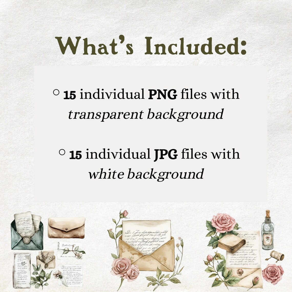 Cottagecore Letters - 15 Watercolor Clipart Set, Cute Handwritten ...