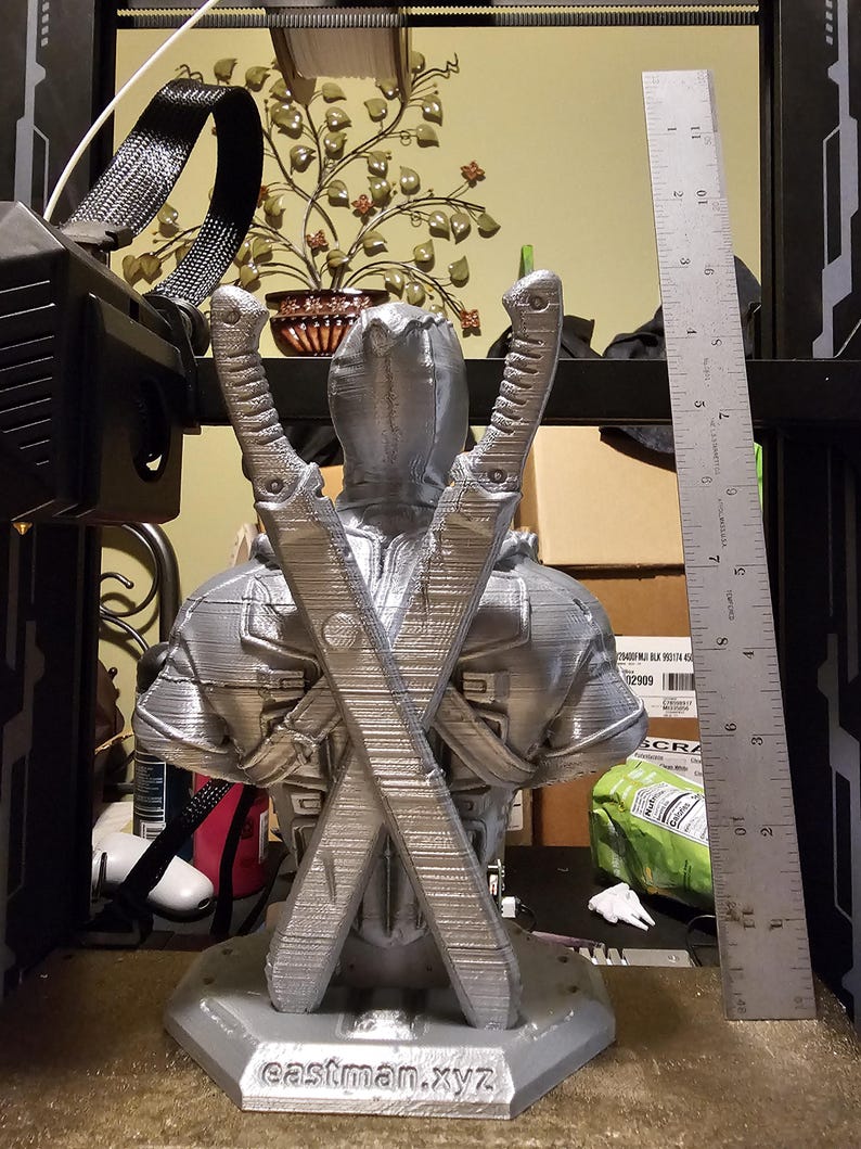 3D Printed Deadpool Bust - Etsy