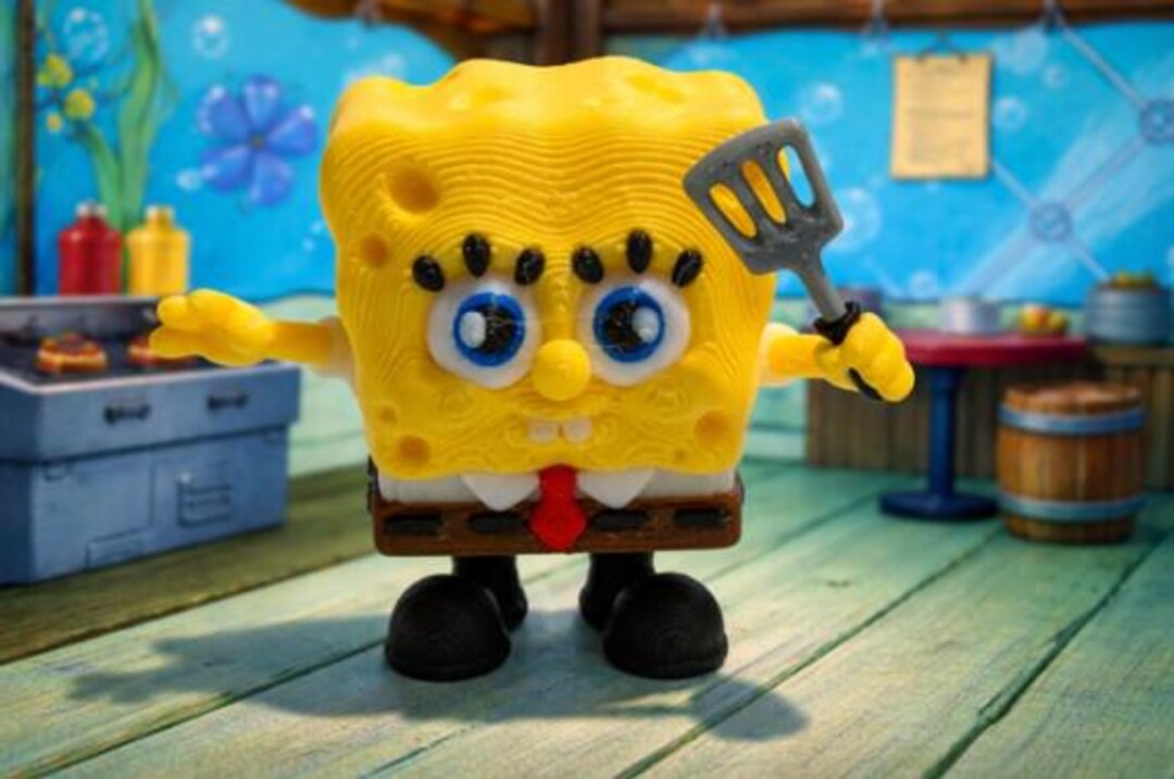Mini Square Sea Fry Cook Figure – 3D Printed Collectible - Etsy