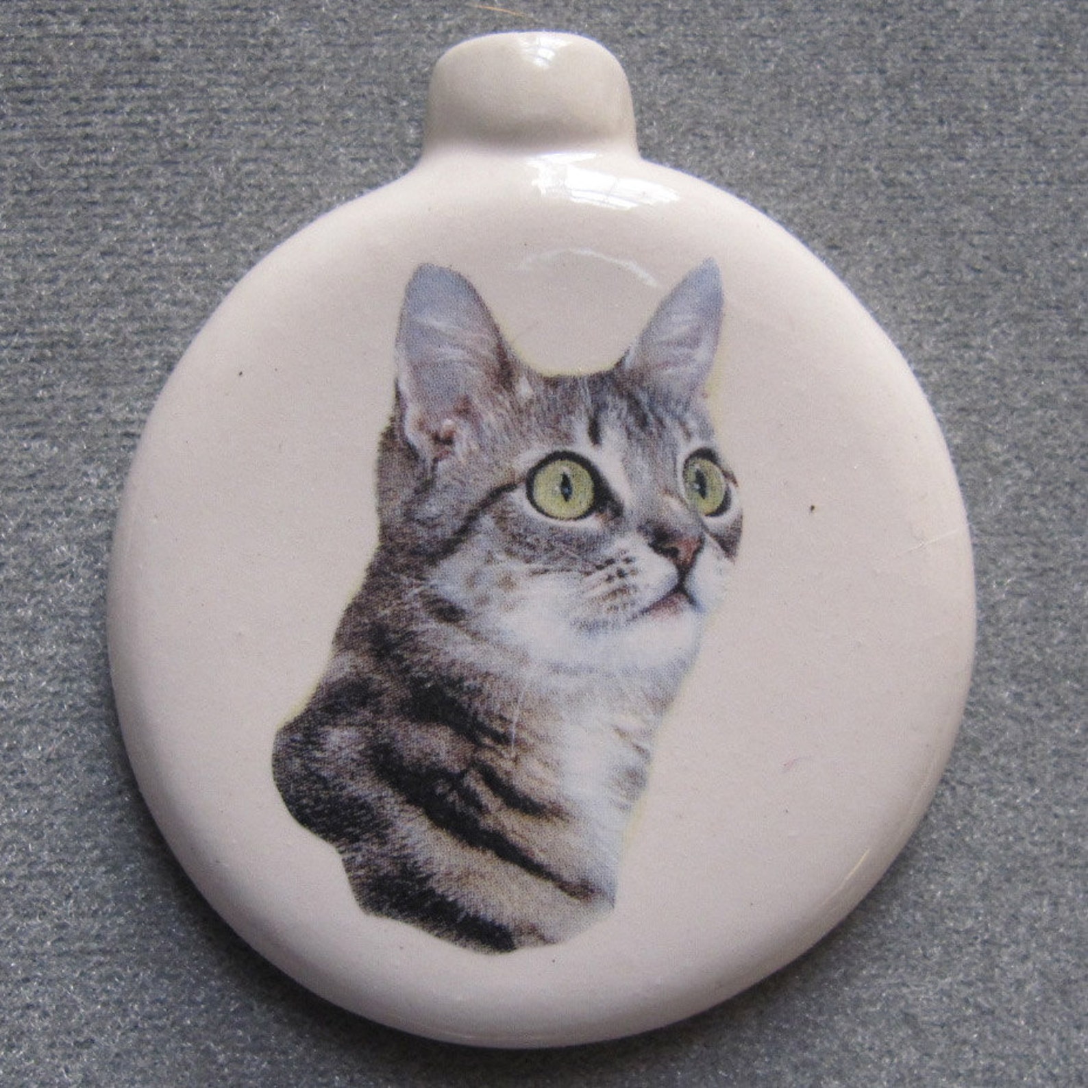 California Spangled Tabby Cat Star Ornament, Free Personalizing 22k ...