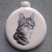 California Spangled Tabby Cat Star Ornament, Free Personalizing 22k ...