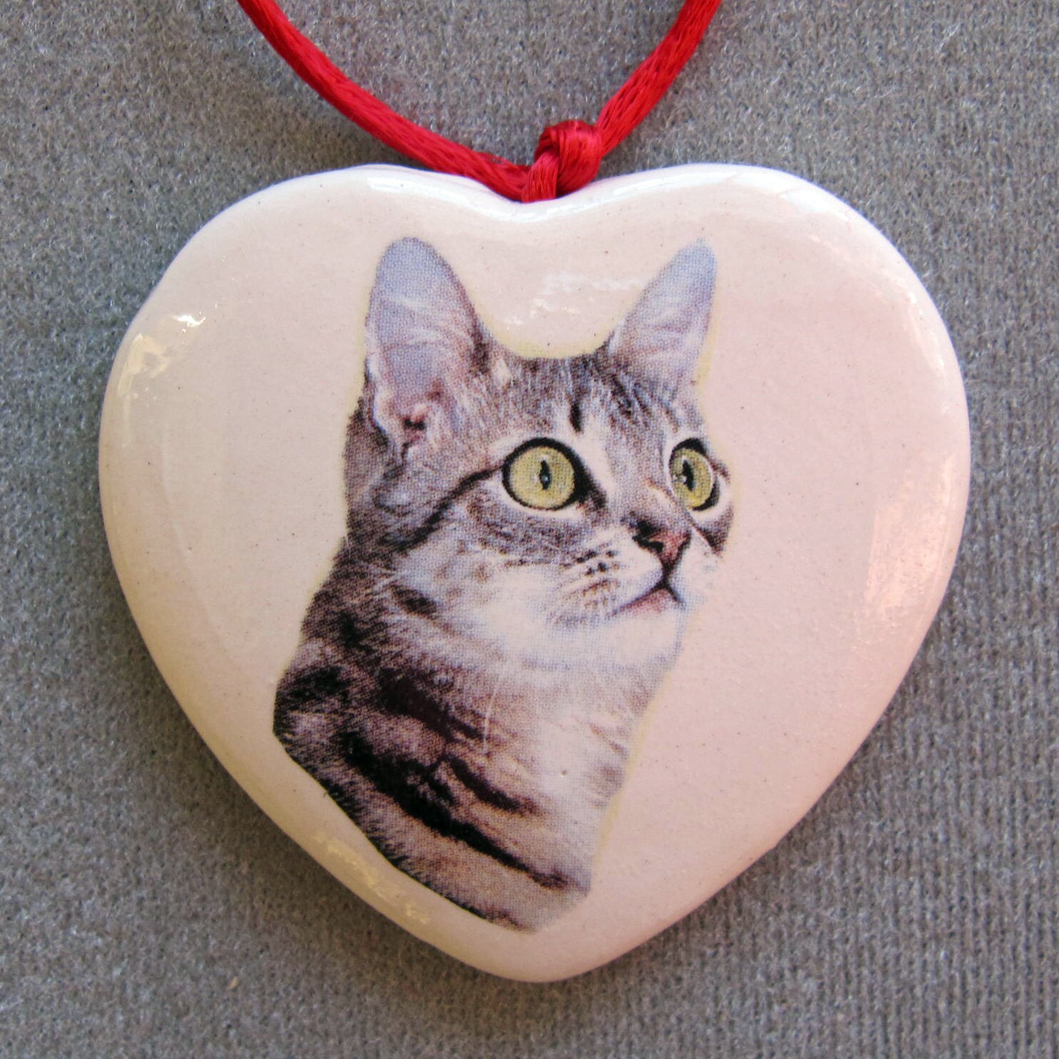 California Spangled Tabby Cat Star Ornament, Free Personalizing 22k ...