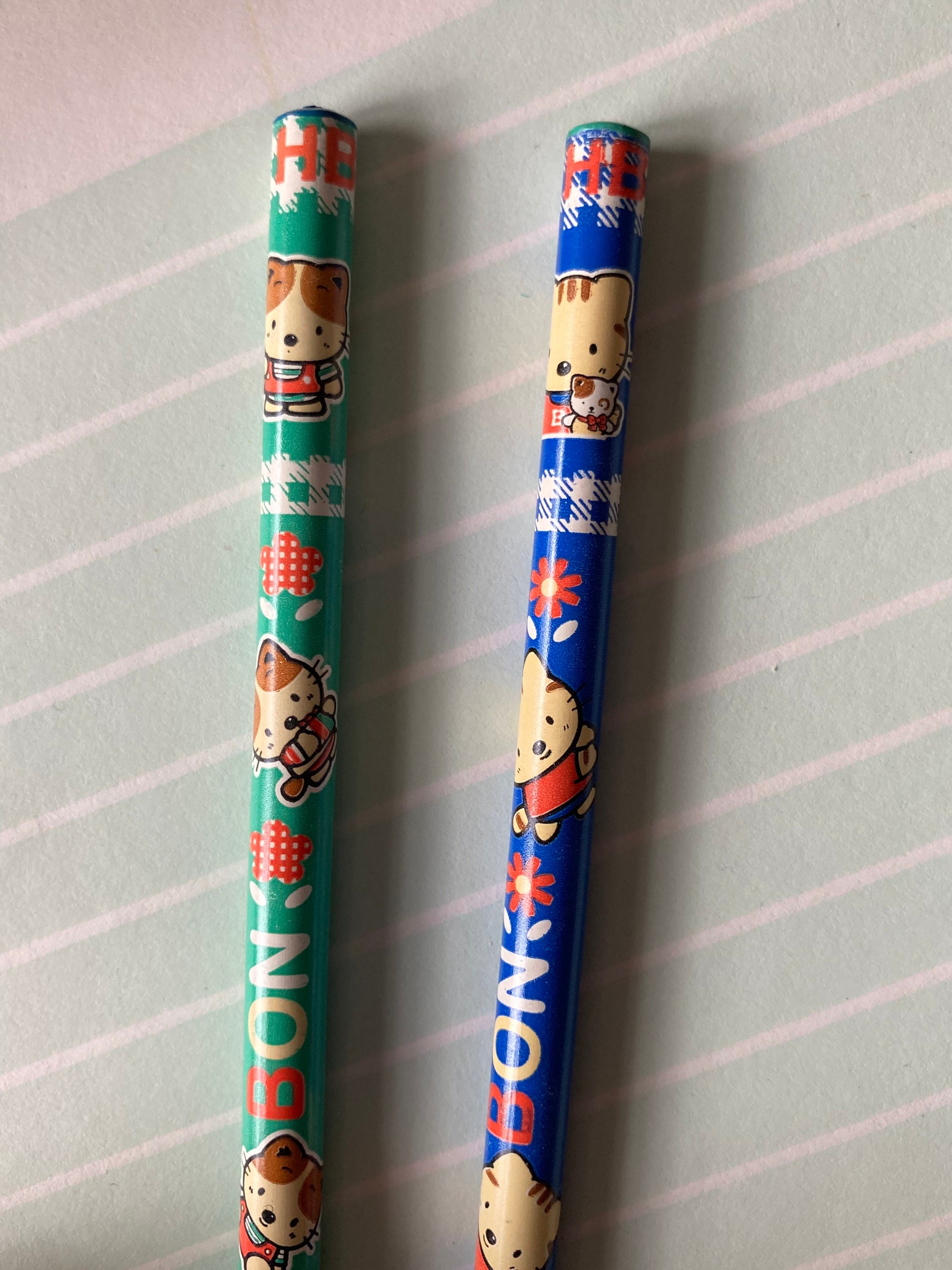 Amazing 1980s Vintage Kawaii Bon Bon Cat Pencils Set of Two - Etsy
