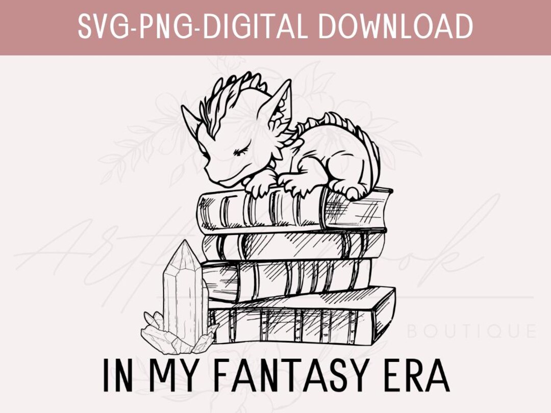 Book Lover SVG PNG | in My Fantasy Era SVG | Bookish Merch | Bookish ...