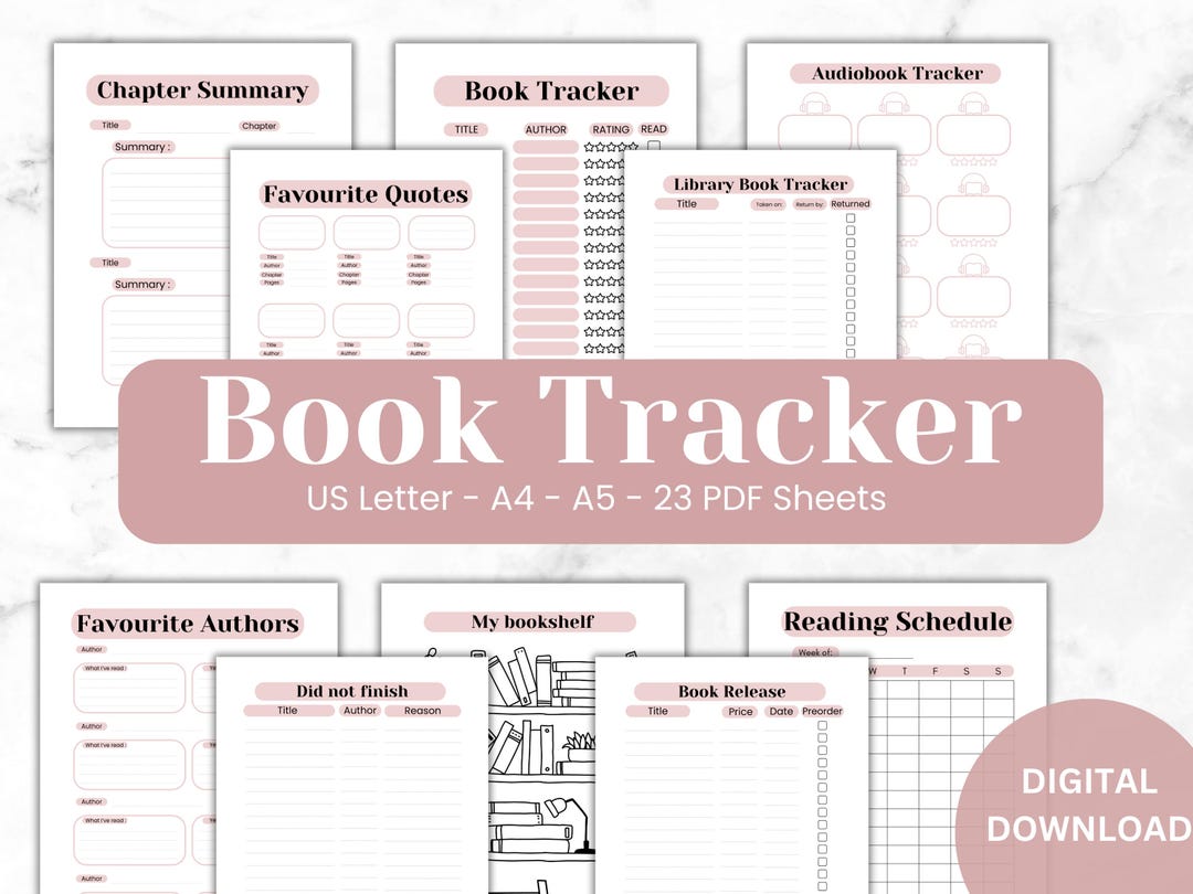 Reading Log Book Tracker | Reading Journal Gift for Book Lovers ...
