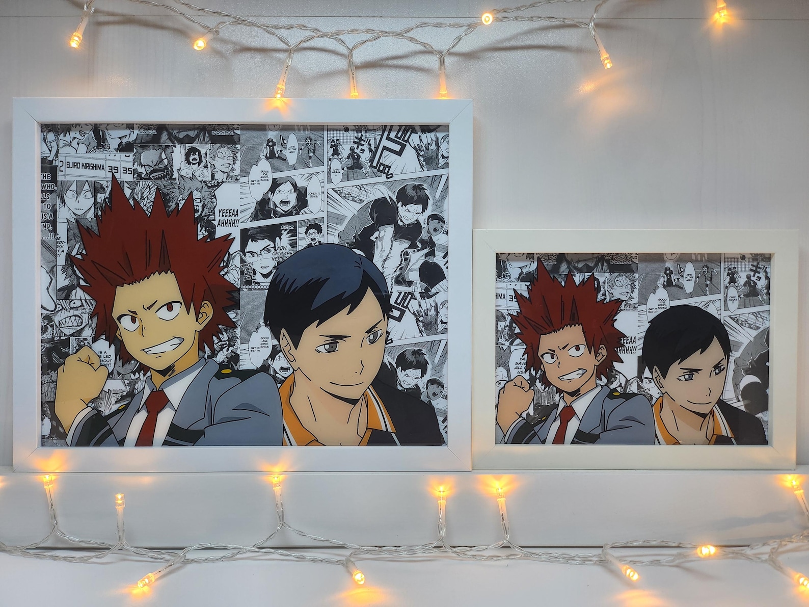 Premade Anime Glass Paintings, Kirishima & Ennoshita, Anime Gift ...