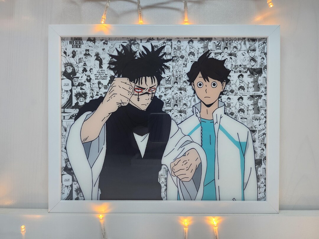 Premade Anime Glass Paintings, Oikawa & Choso, Anime Gift, Christmas ...