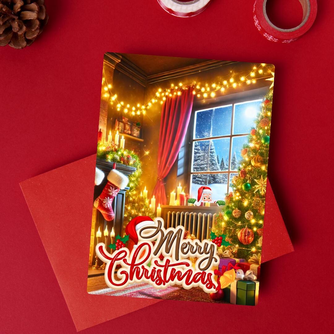 Merry Magic: Christmas Card & Printable Template - Etsy