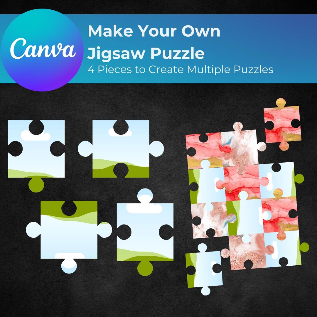 Design Your Own Jigsaw Puzzle, Drag and Drop Photo, Editable Puzzle ...