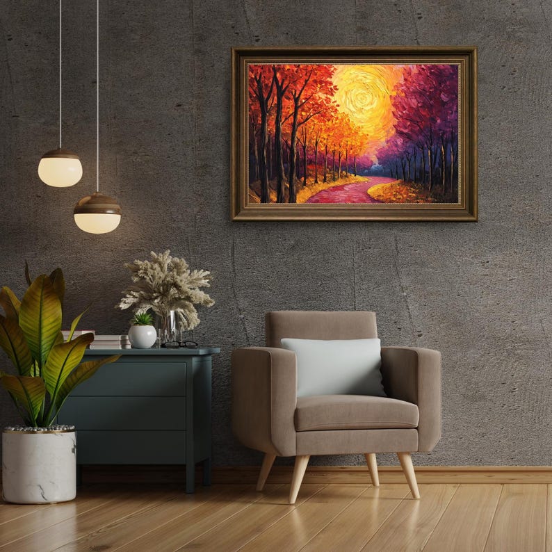 Autumn Forest Path | Fall Landscape Art | Digital Print #094 - Etsy