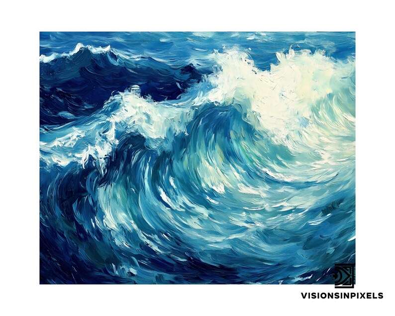 Ocean Wave in Motion | Seascape Art | Digital Print #026 - Etsy