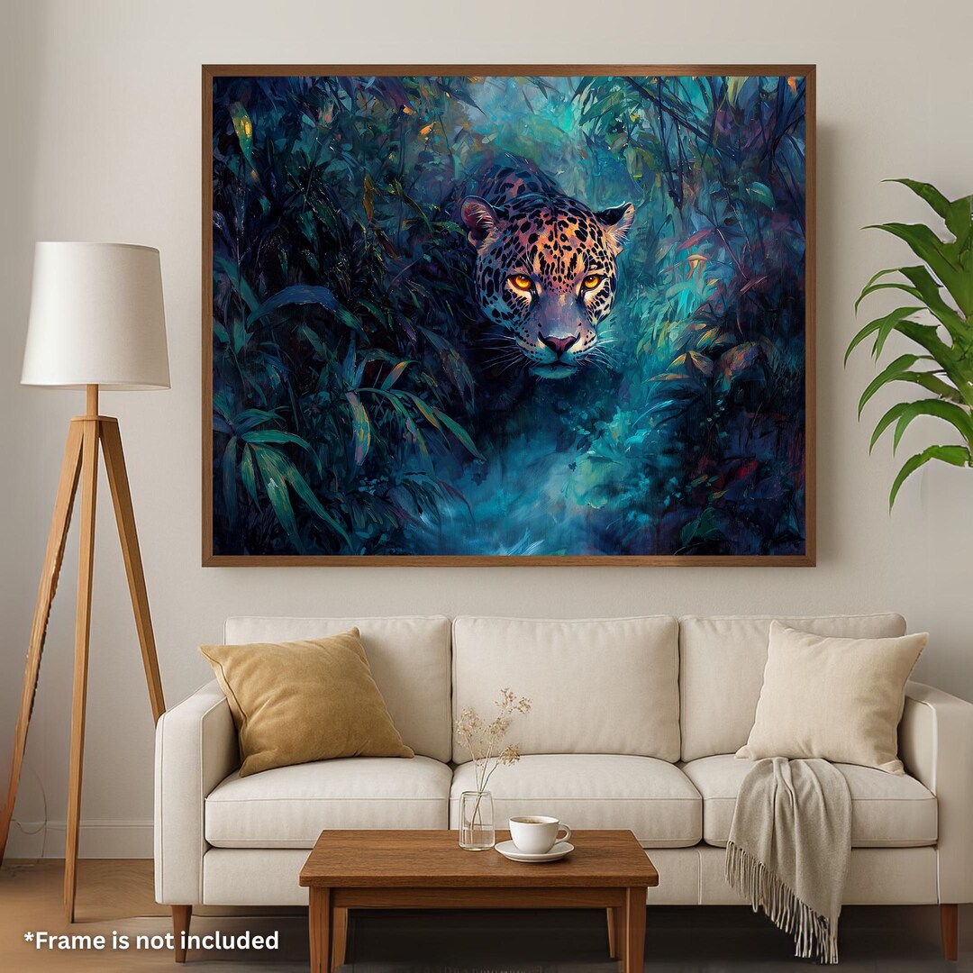 Phantom of the Mist | Van Gogh Wildcat Art | Canvas Print 0.75" - Etsy