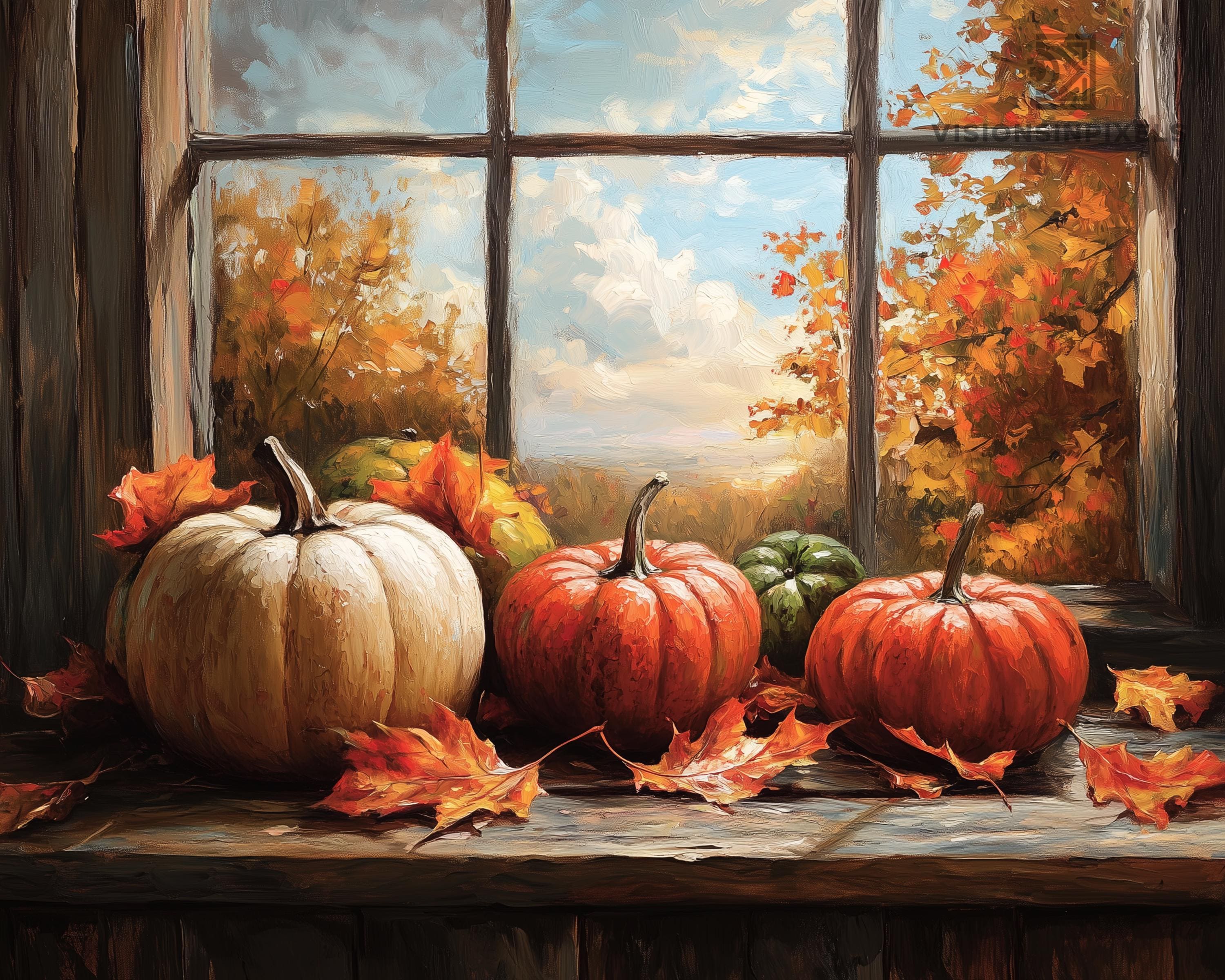 Van Gogh-inspired Autumn Still Life With Pumpkins | Fall Decor ...