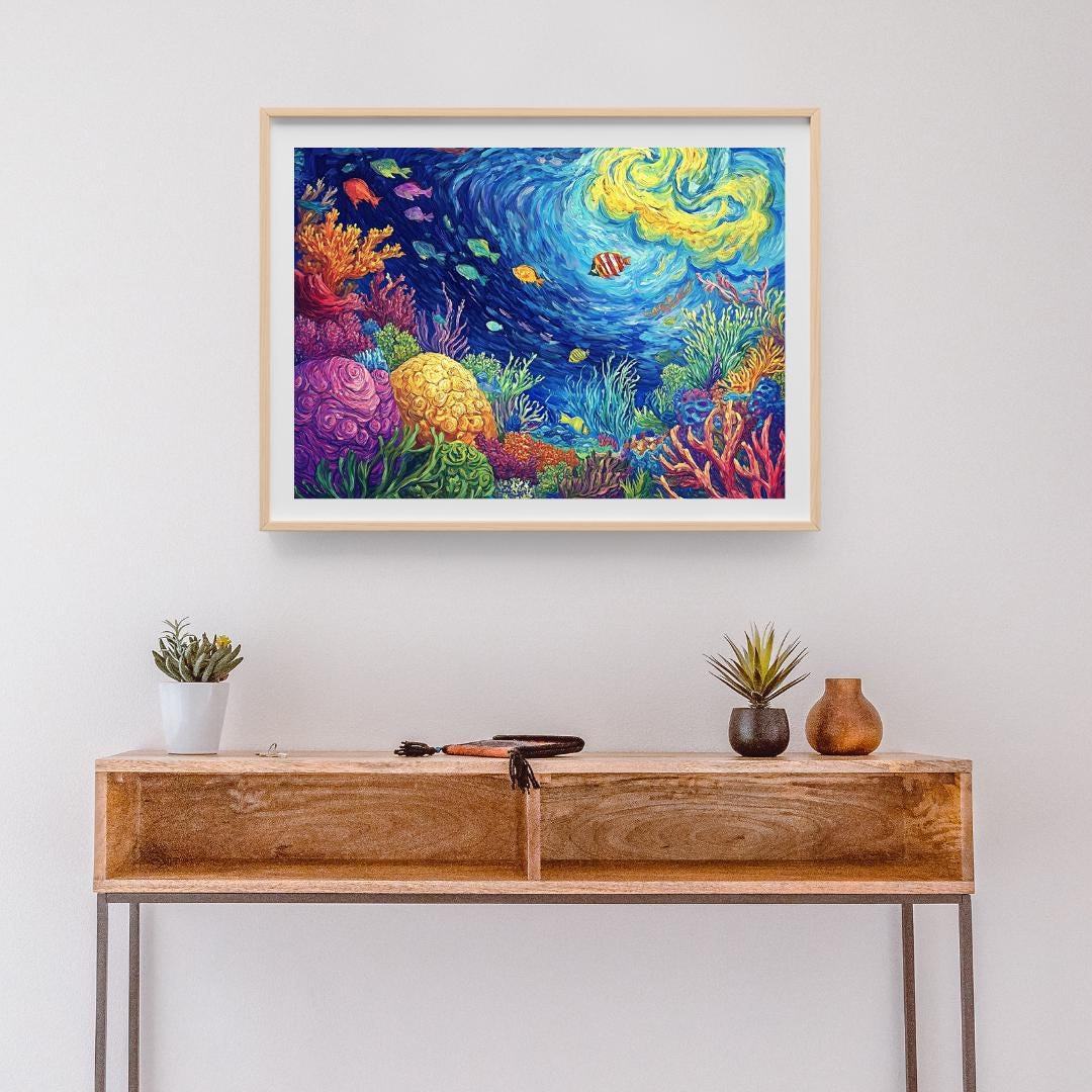 Underwater Coral Reef | Ocean Art | Digital Print #030 - Etsy