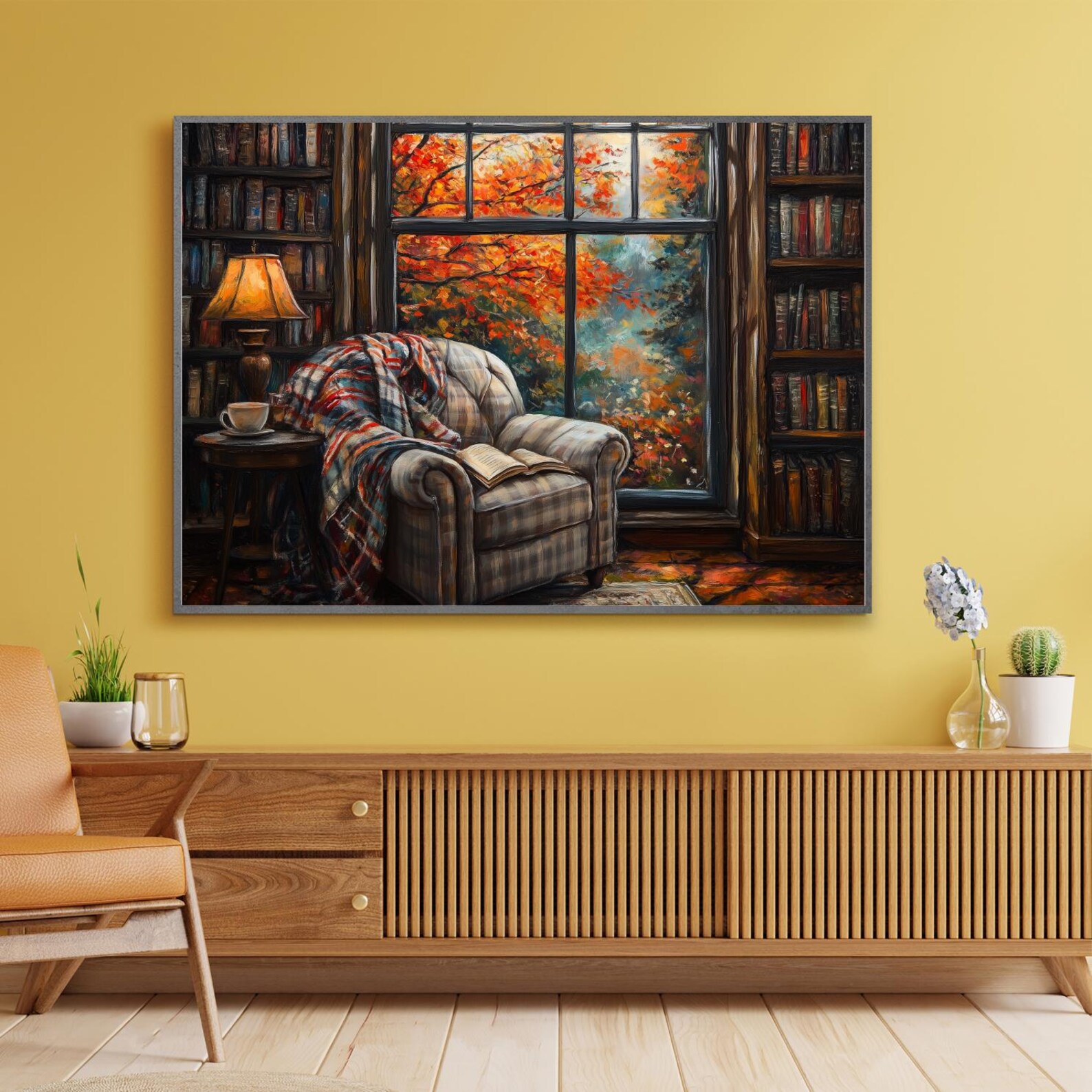 Cozy Autumn Reading Nook | Van Gogh Inspired | Digital Print #100 - Etsy