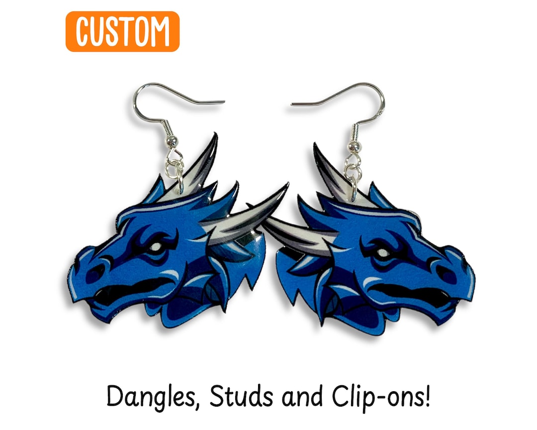 Custom Die-cut Acrylic Earrings: Personalized Image Earrings - Etsy