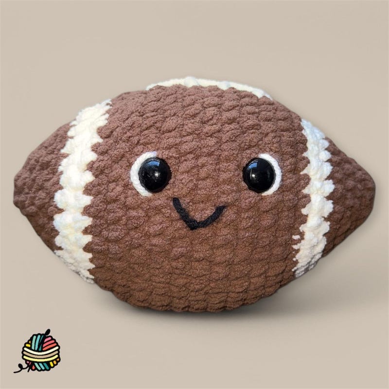 Crochet Football - Etsy