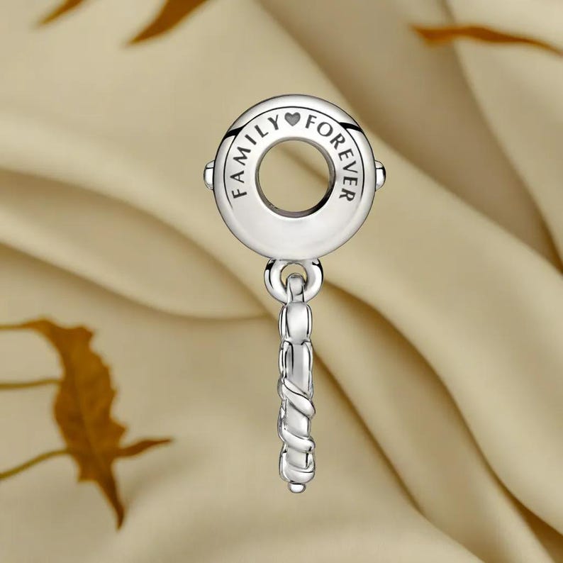 Heart Family Tree Dangle Charm Popular and Unique Silver Family ...