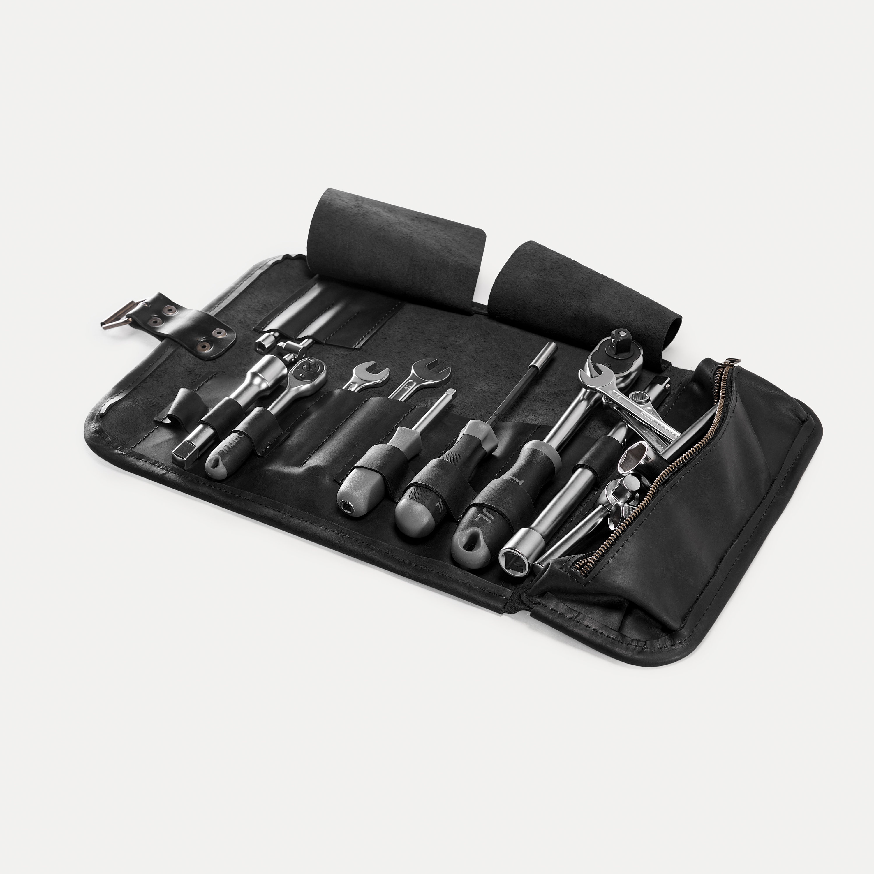 Leather Tools Roll Bag Garage Storage for Tools Trunk Organizer ...