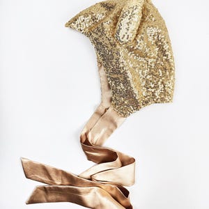 Gold Evil Velvet Bonnet Horns Halloween Devil Woman Vintage Bonnet ...