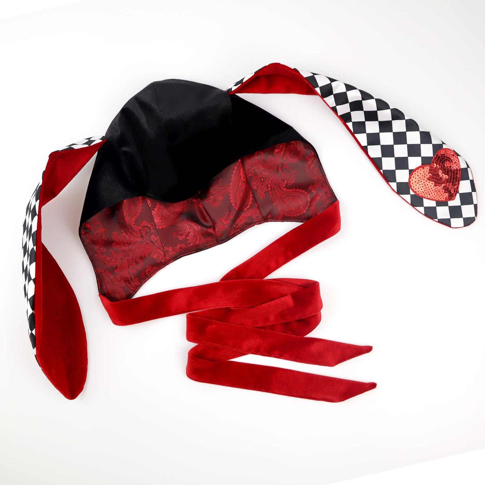 Burlesque Jester Hat – Circus Clown Costume Headpiece, Harlequin Jester ...