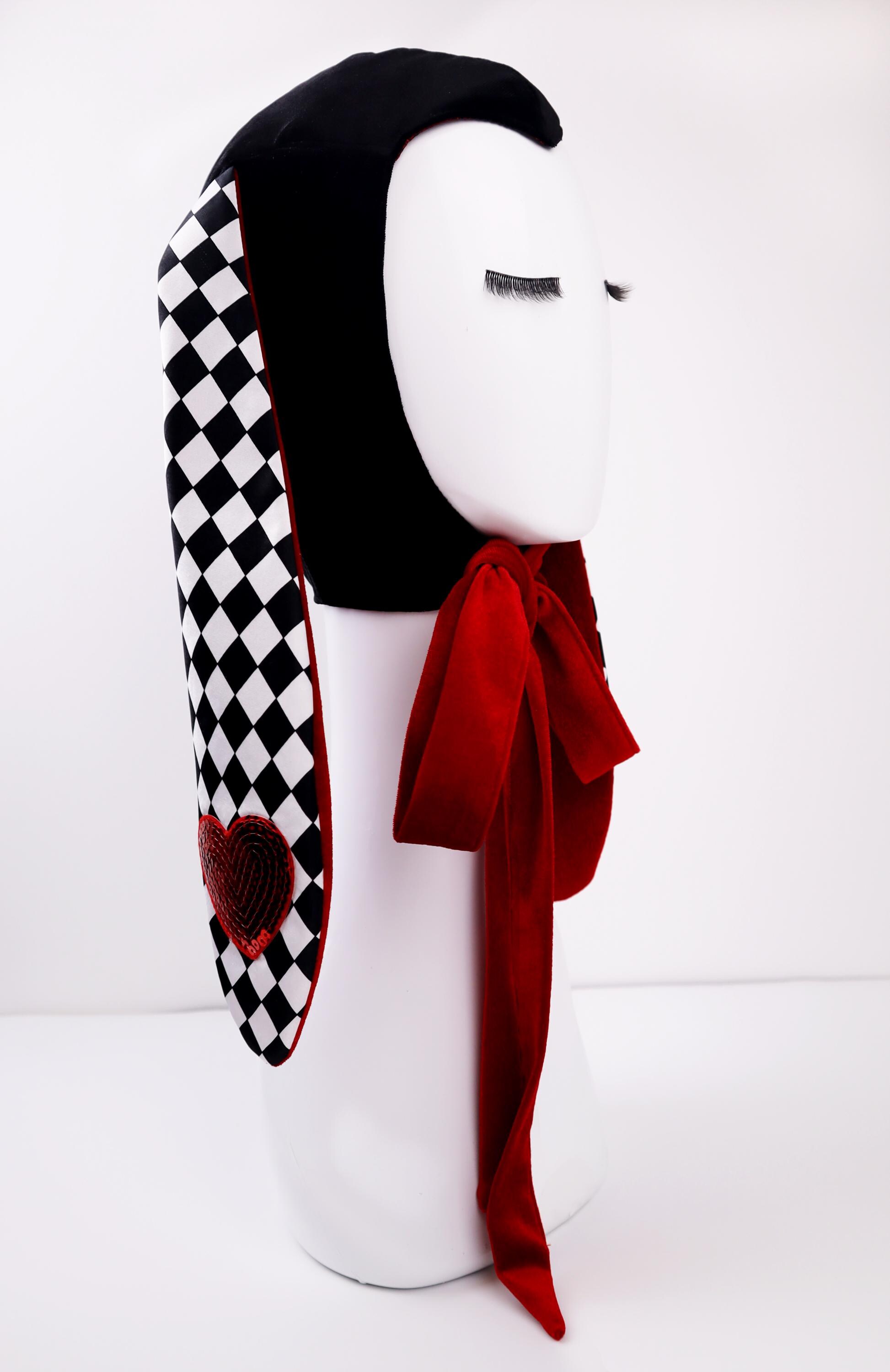 Burlesque Jester Hat – Circus Clown Costume Headpiece, Harlequin Jester ...