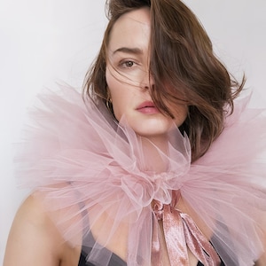 Hot Pink Tulle Clown Collar – Circus Ruffle Neckpiece for Cosplay ...