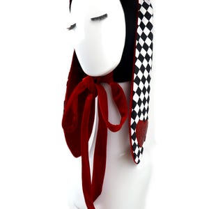 Burlesque Jester Hat – Circus Clown Costume Headpiece, Harlequin Jester ...