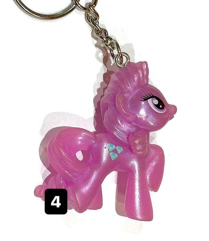 My Little Pony Mini Figure Keychain, Repurposed Mlp Figure - Etsy