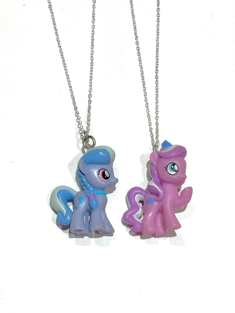 Mlp Friendship Bff Necklaces, Repurposed Minifigures of Diamond Tiara ...