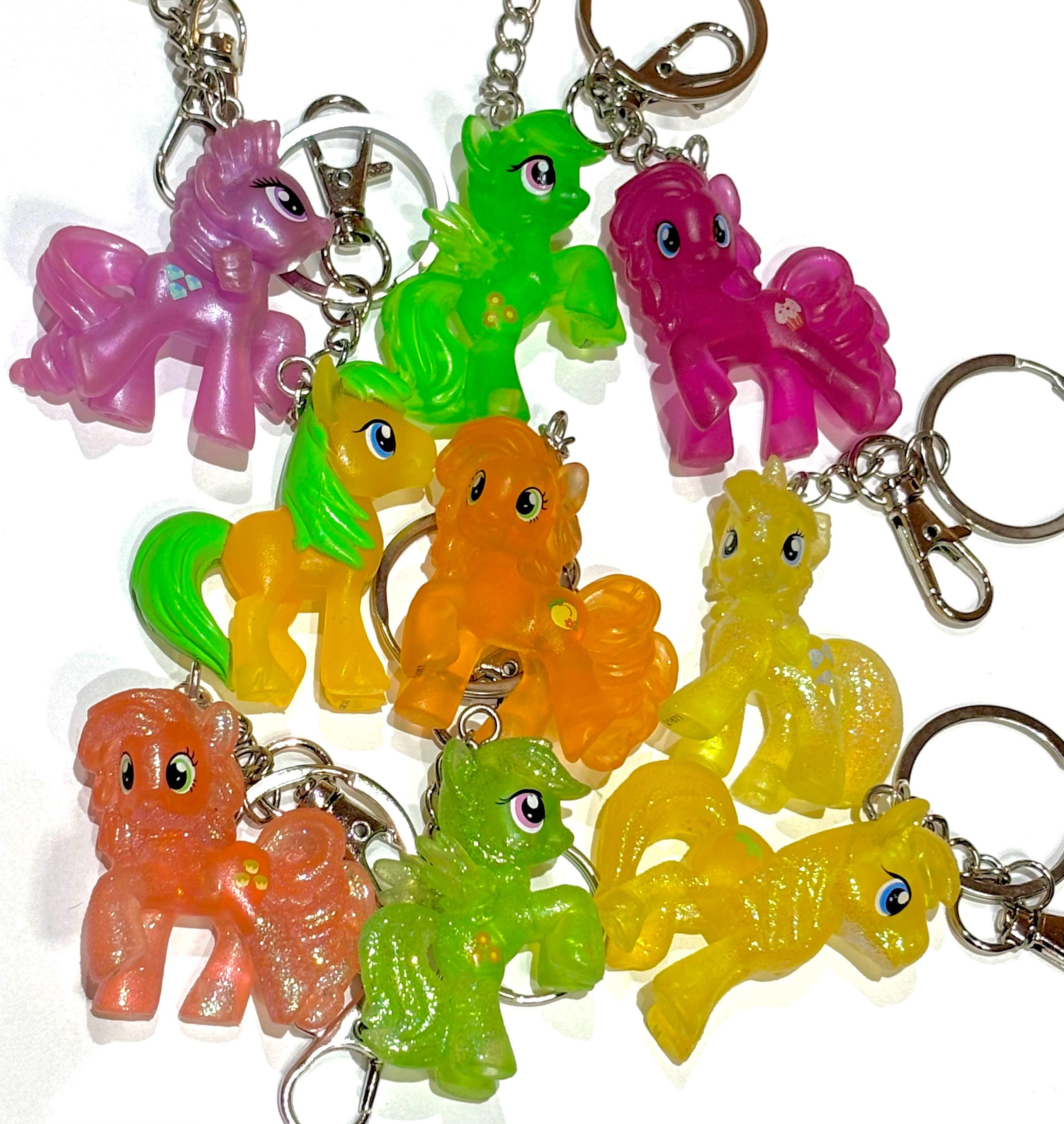 My Little Pony Mini Figure Keychain, Repurposed Mlp Figure - Etsy
