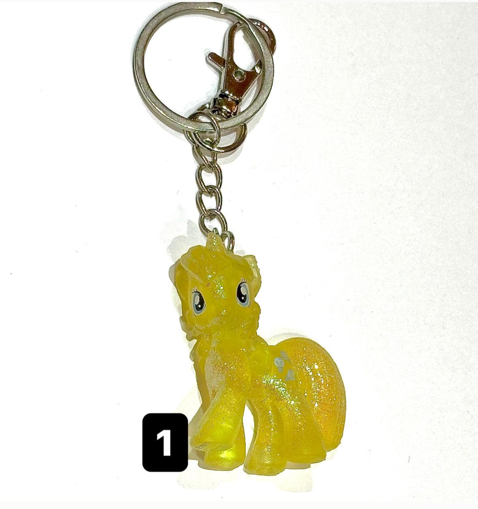 My Little Pony Mini Figure Keychain, Repurposed Mlp Figure - Etsy