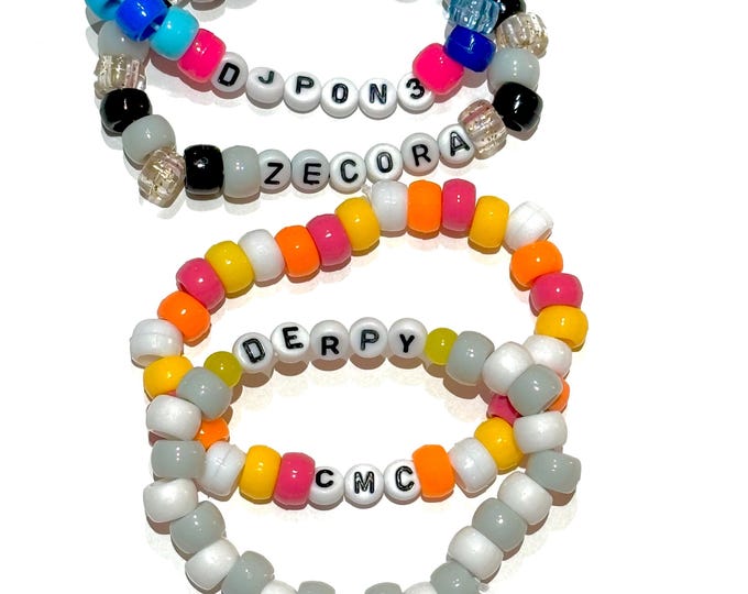 My Little Pony Bracelets, Side Character Kandi of Zecora, Dj Pon3 ...
