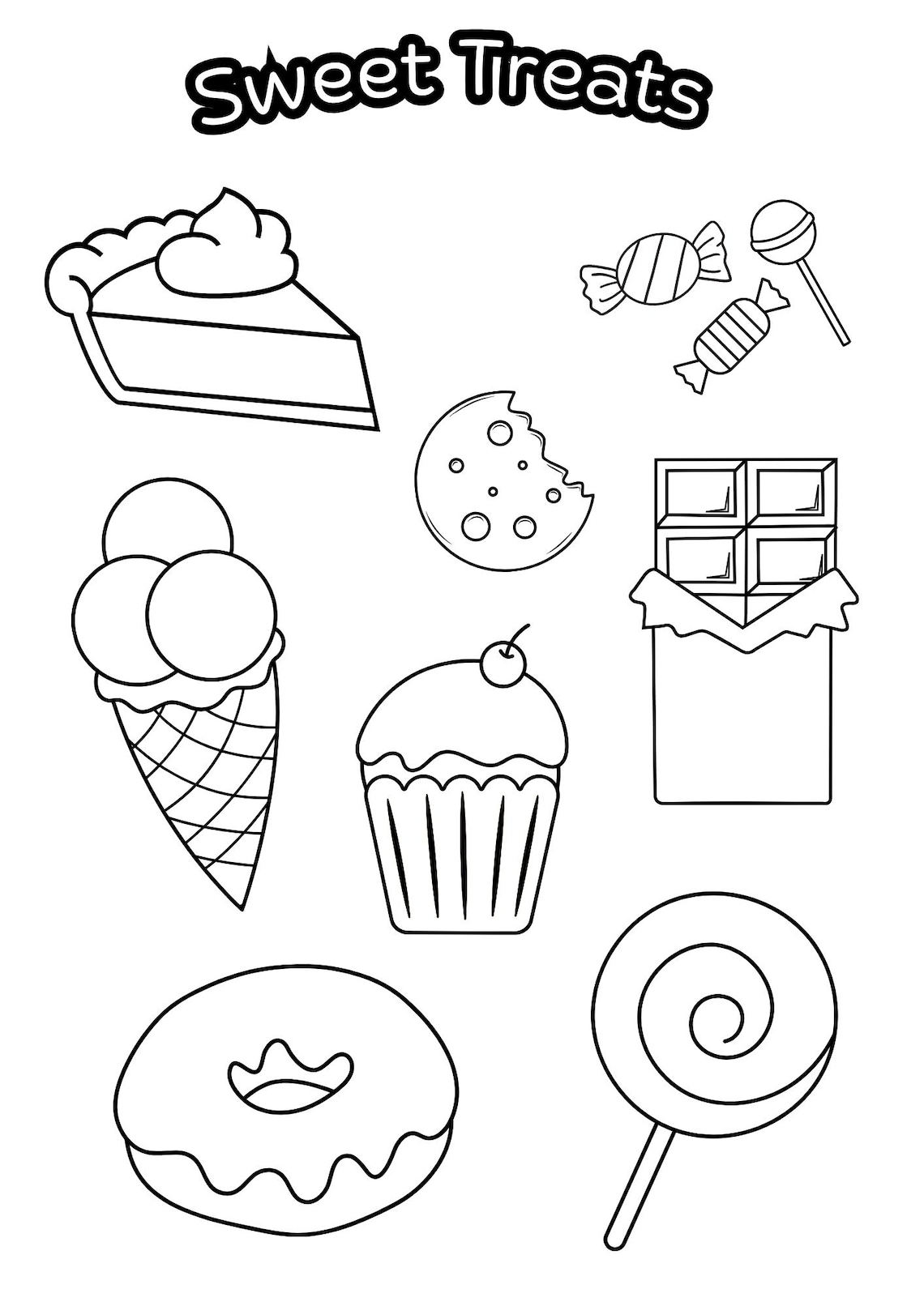 Food Coloring Pages for Kids - Etsy