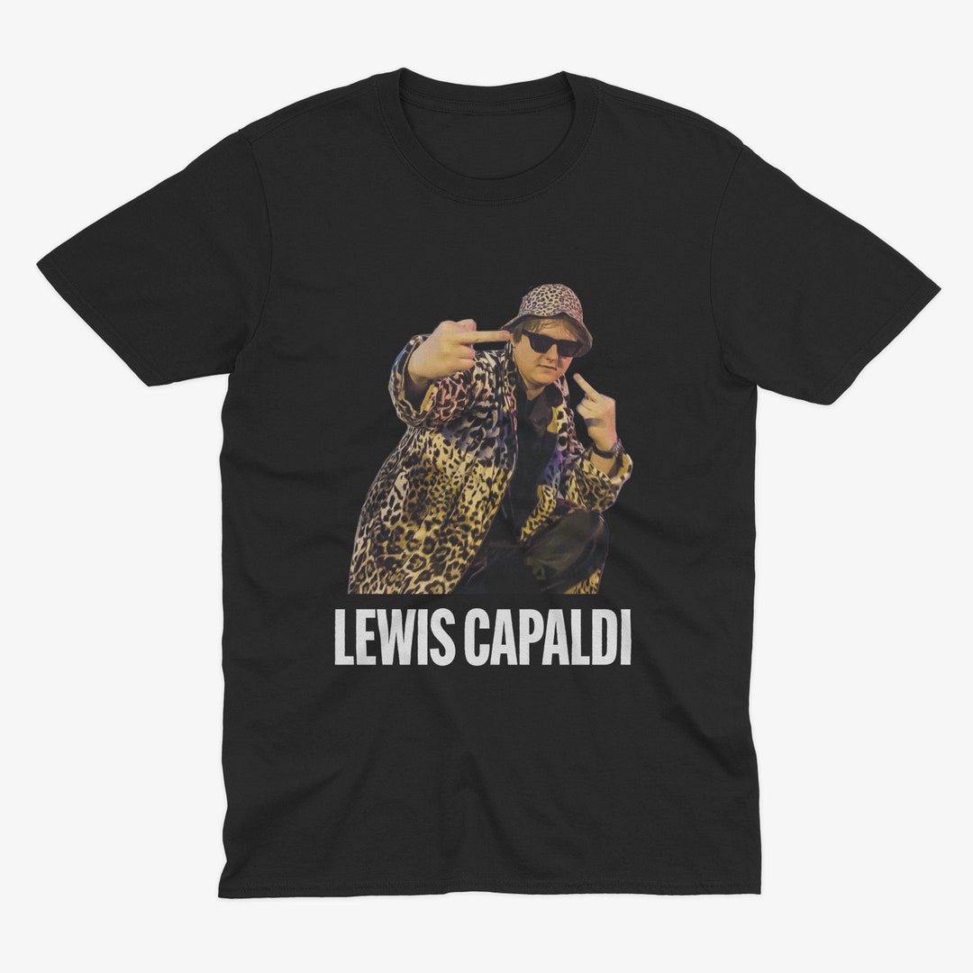 Bold Lewis Capaldi Leopard Print Outfit T Shirt - Retro Musician ...