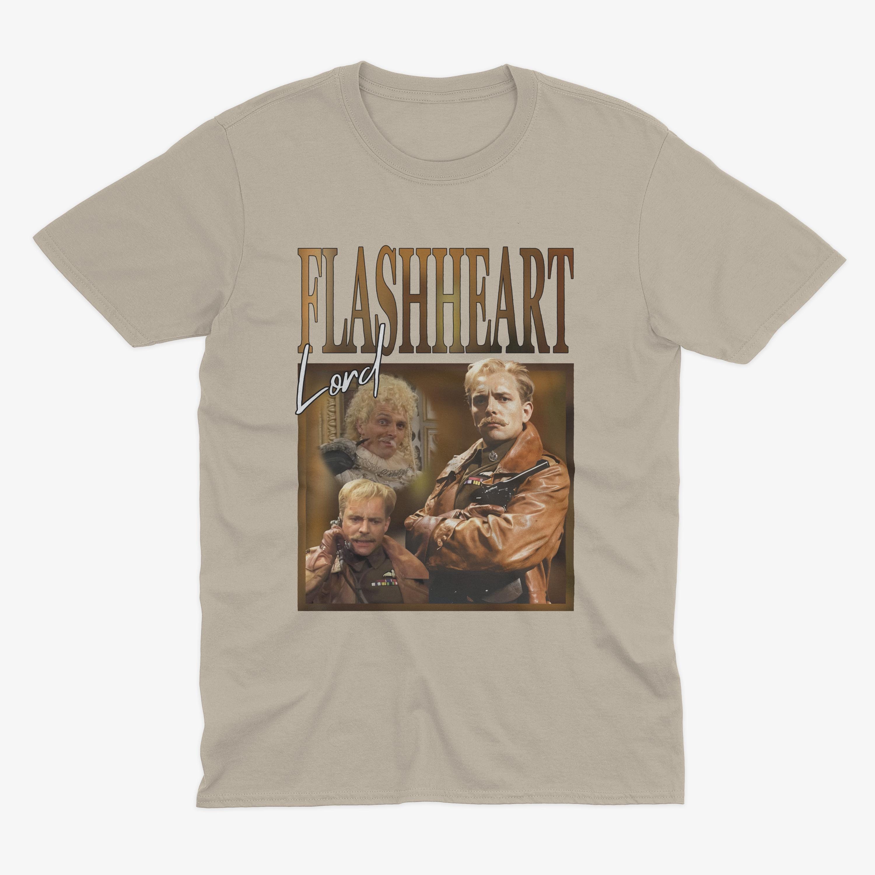 Lord Flashheart Retro Blackadder T Shirt - Blackadder Tribute, Lord ...