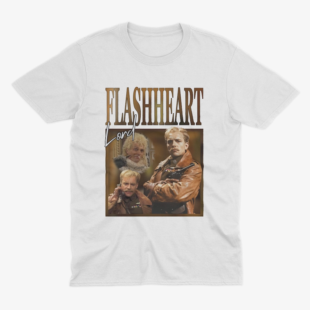 Lord Flashheart Retro Blackadder T Shirt - Blackadder Tribute, Lord ...