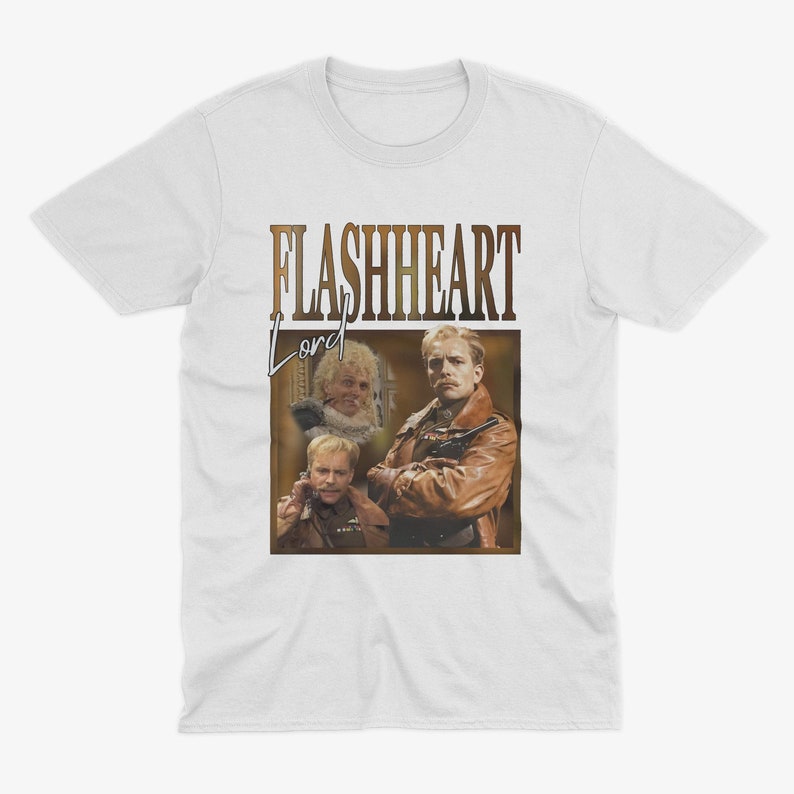 Lord Flashheart Retro Blackadder T Shirt - Blackadder Tribute, Lord ...